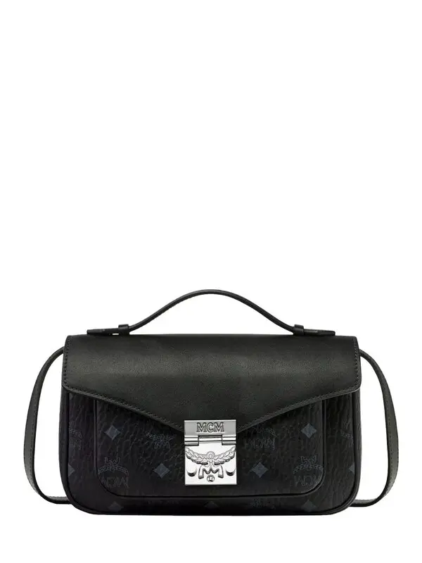 Mcm Visetos Crossbody Bag - Black