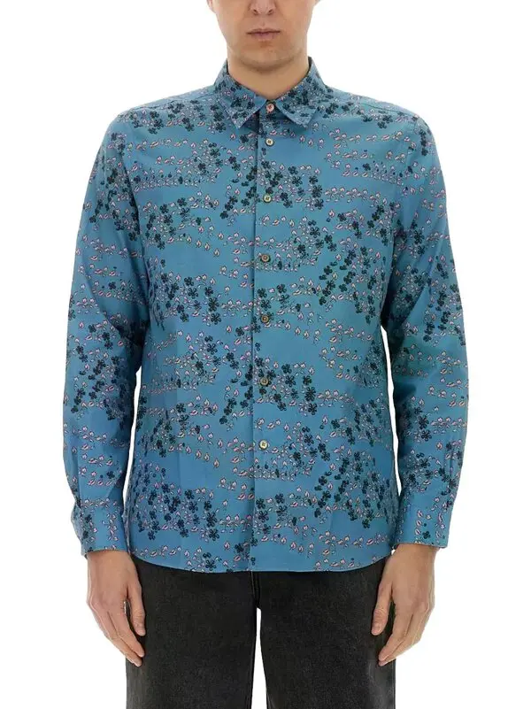 Paul Smith Floral Shirt - Blue