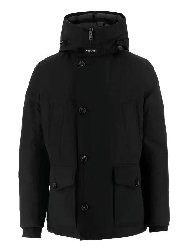 Woolrich Button-fastening Puffer Jacket - Black