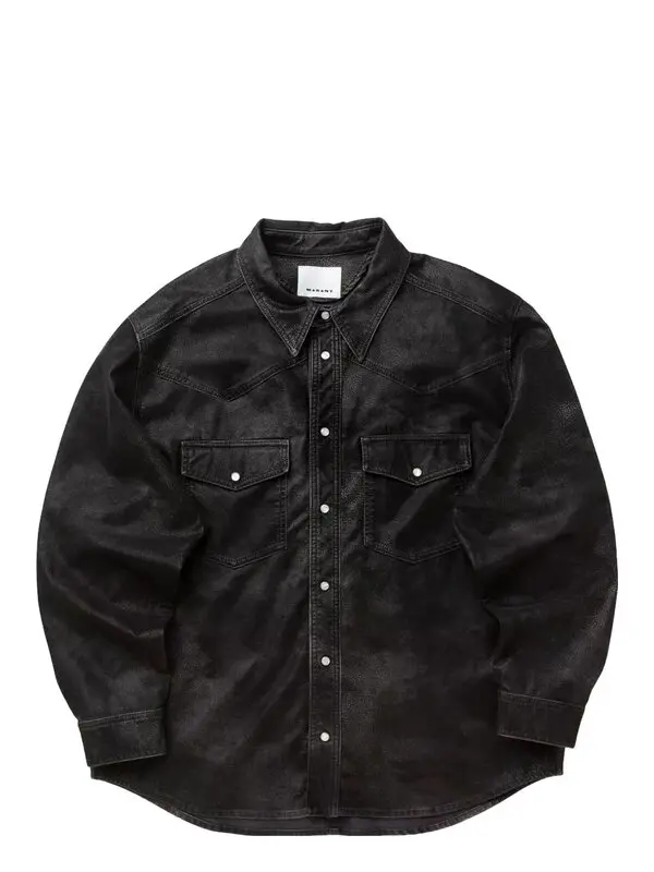 MARANT Kadrian Double-pocket Shirt Jacket - Black