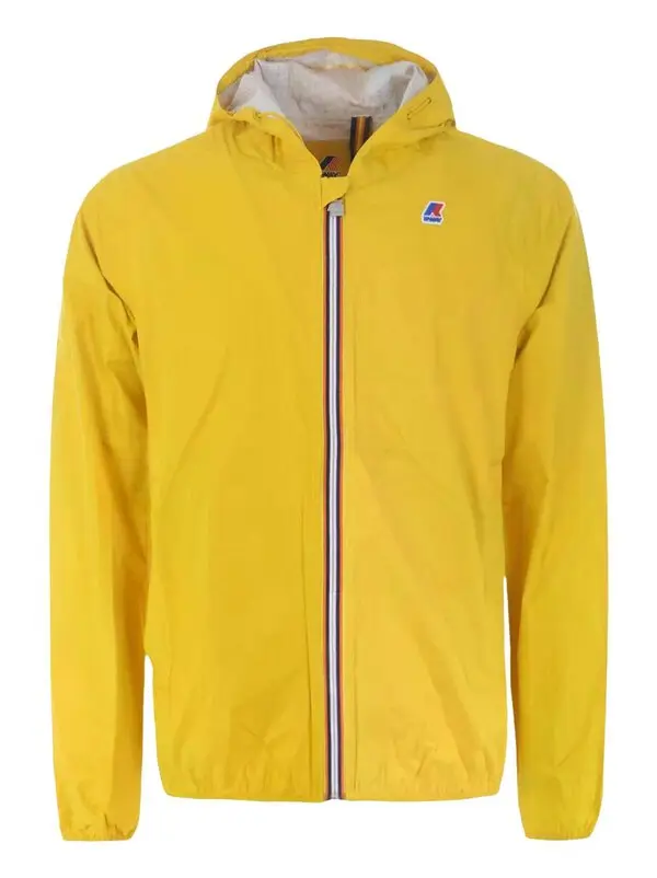 K-WAY Hooded Zip-front Jacket - Yellow