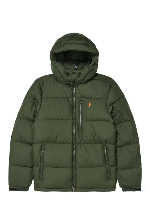 Ralph Lauren Logo-embroidered Quilted Down Jacket - Green