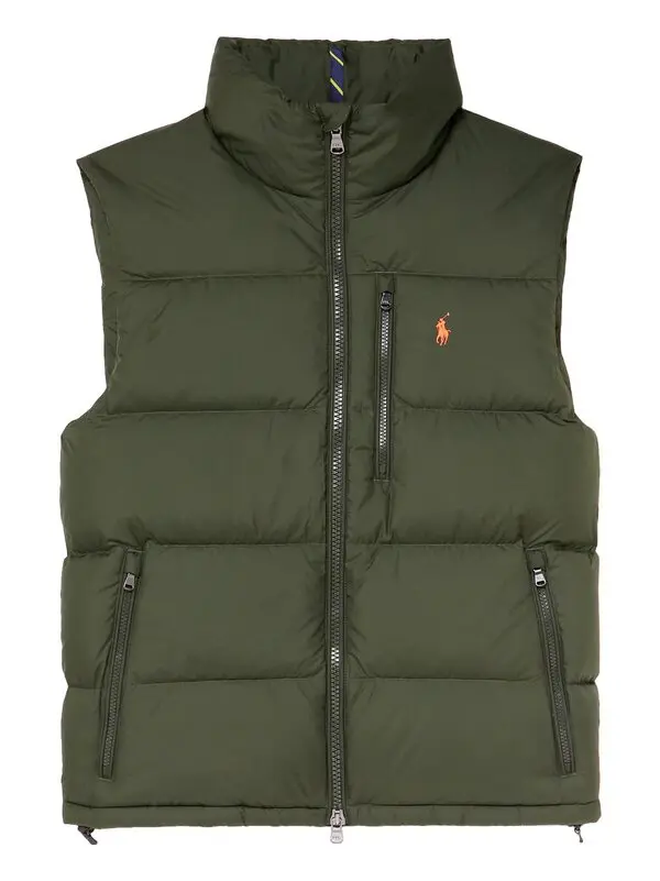 Polo Ralph Lauren Gorham Logo-embroidered Quilted Shell Down Gilet - Green