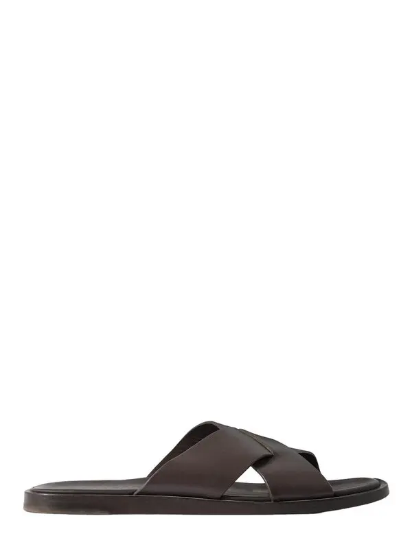 Orlebar Brown Muro Leather Sandals - Brown