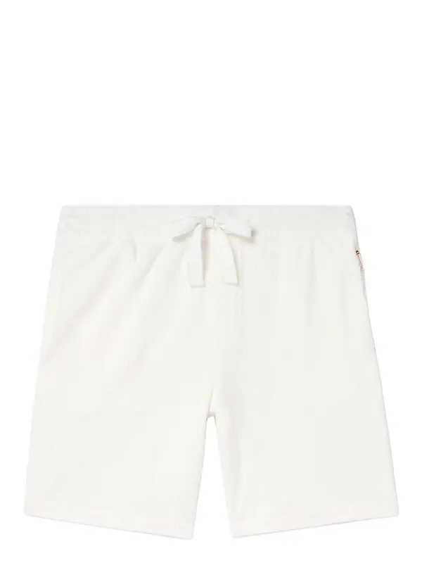 Orlebar Brown Trevone Straight-leg Organic Cotton-terry Drawstring Shorts - Neutrals