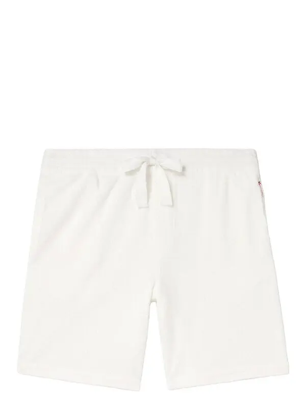 Orlebar Brown Trevone Straight-leg Organic Cotton-terry Drawstring Shorts - Neutrals