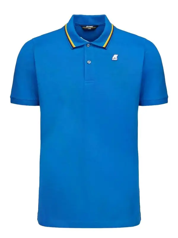 K-WAY Jud Tipped Collar Polo Shirt - Blue