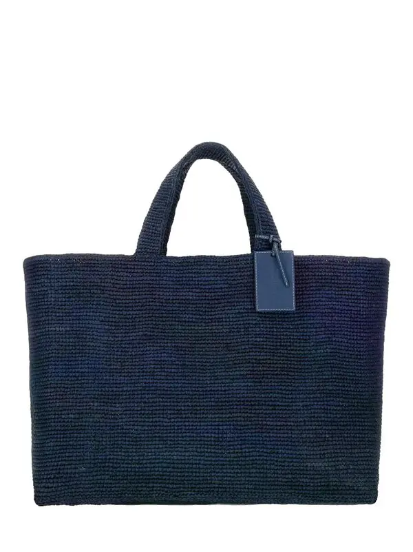 Manebí Raffia Shoulder Bag - Blue