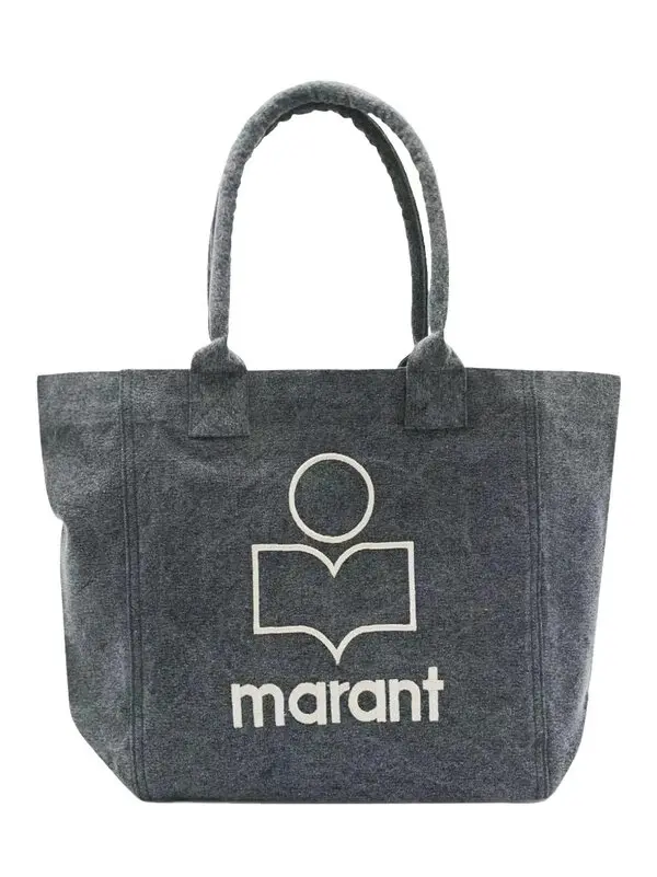 MARANT ETOILE Logo-embroidered Tote - Black