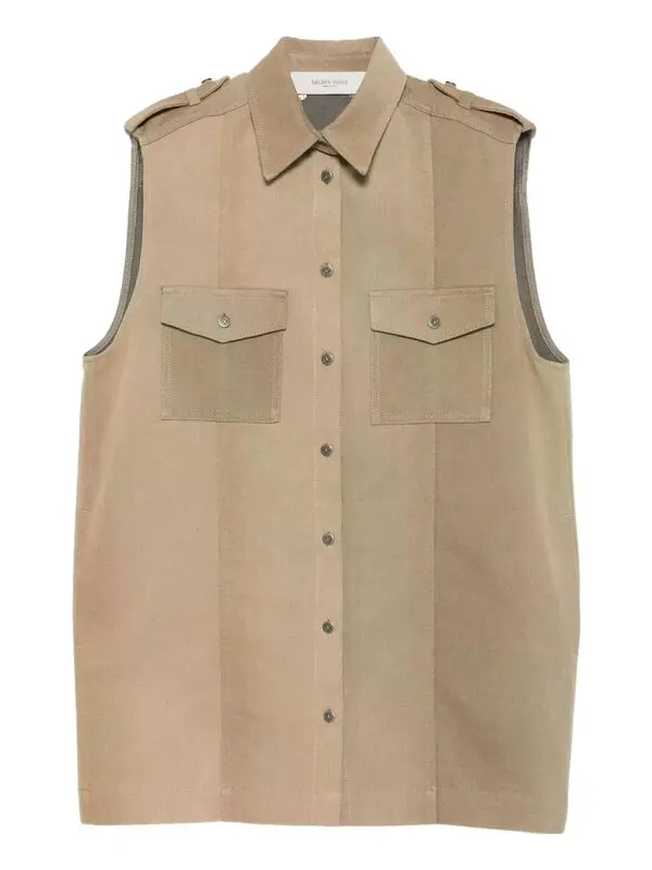 GOLDEN GOOSE Button-fastening Gilet - Neutrals