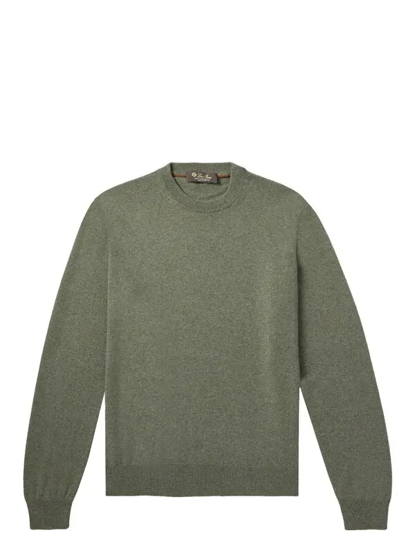 Loro Piana Slim-fit Baby Cashmere Sweater - Green