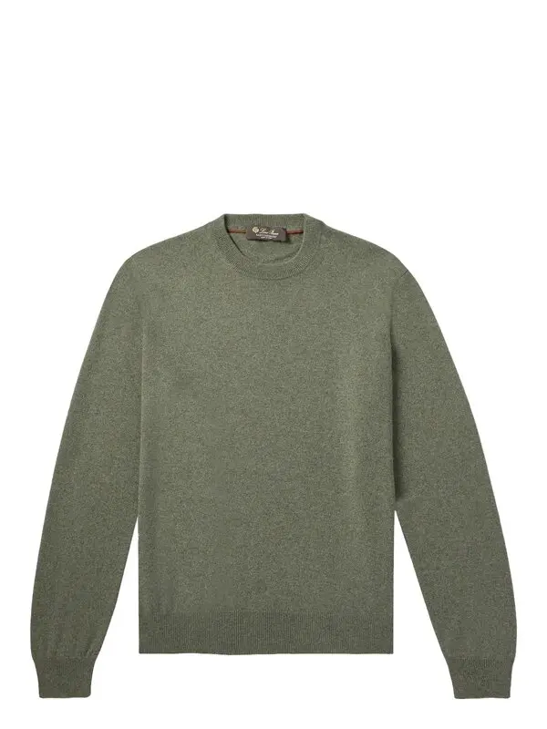 Loro Piana Slim-fit Baby Cashmere Sweater - Green