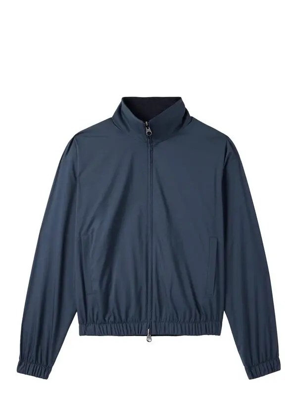 Loro Piana Reversible Windmate® Storm System® Nylon And Cashmere Blouson Jacket - Blue