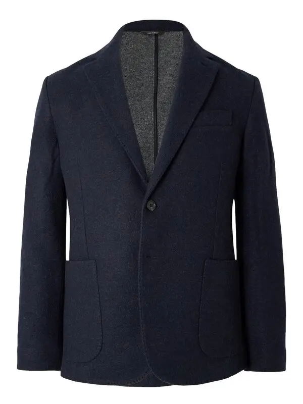 Loro Piana Unstructured Jersey Novalis Blazer - Blue