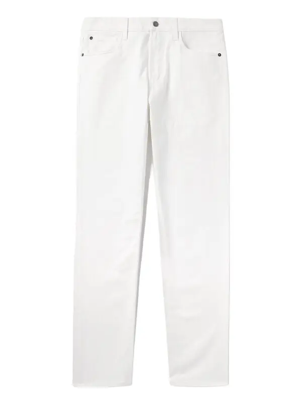 Loro Piana Quarona Slim-fit Straight-leg Jeans - White