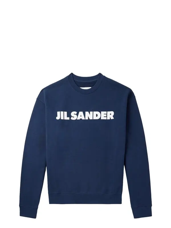 JIL SANDER Logo-print Sweatshirt - Blue