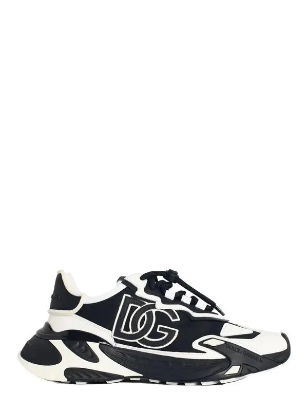 Dolce & Gabbana Daymaster Leather Blend Sneakers - White