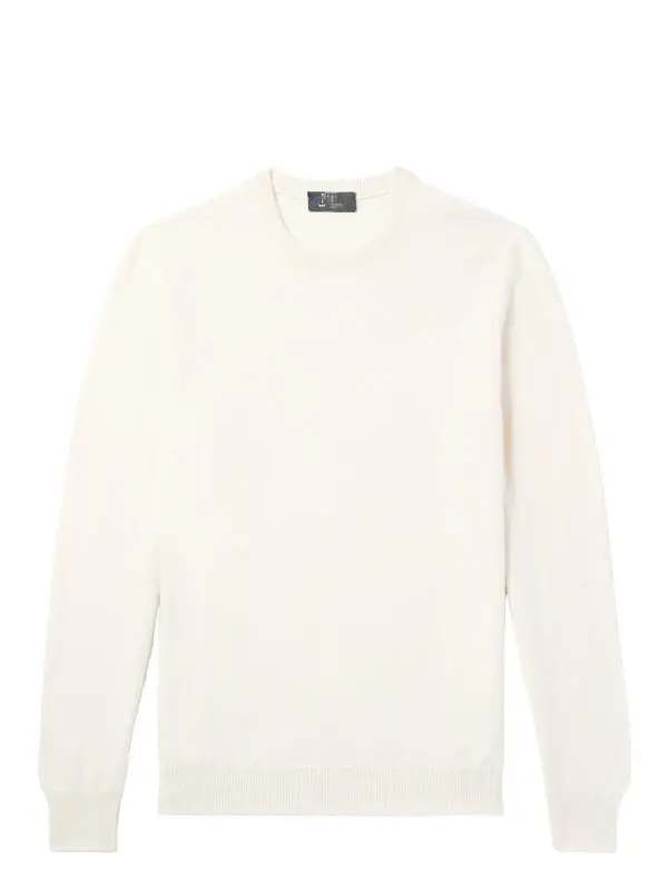 Fedeli Argentina Baby Cashmere Sweater - White