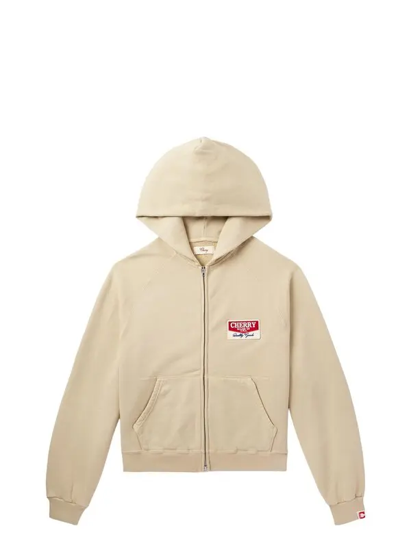 CHERRY LOS ANGELES Desert Gecko Printed Zip-up Hoodie - Neutrals