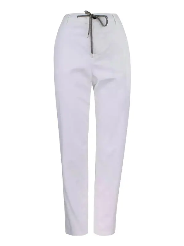 Eleventy Drawstring Pocket Trousers - White