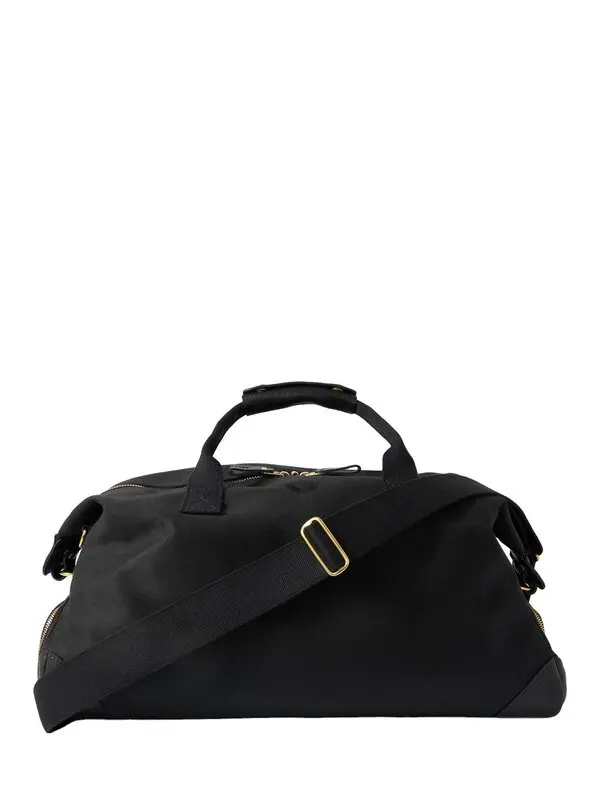 Bennett Winch Weekender Leather-trimmed Holdall - Black