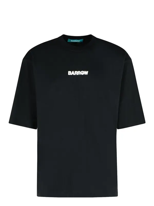 BARROW Cotton T Shirt - Black