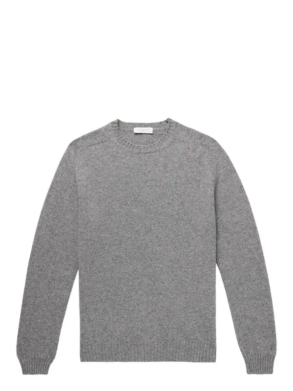 Boglioli Wool And Cashmere-blend Sweater - Gray