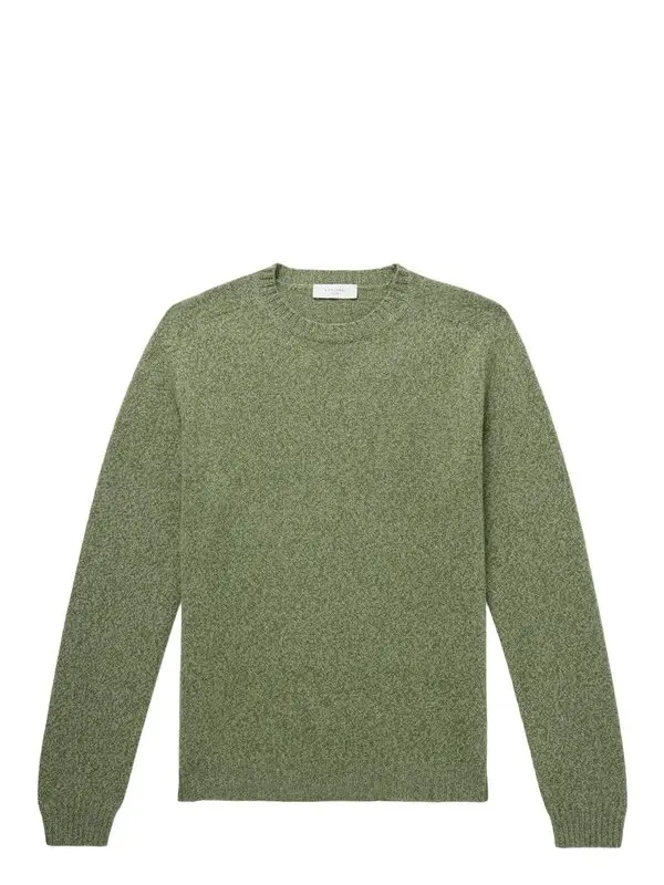 Boglioli Wool And Cashmere-blend Sweater - Green