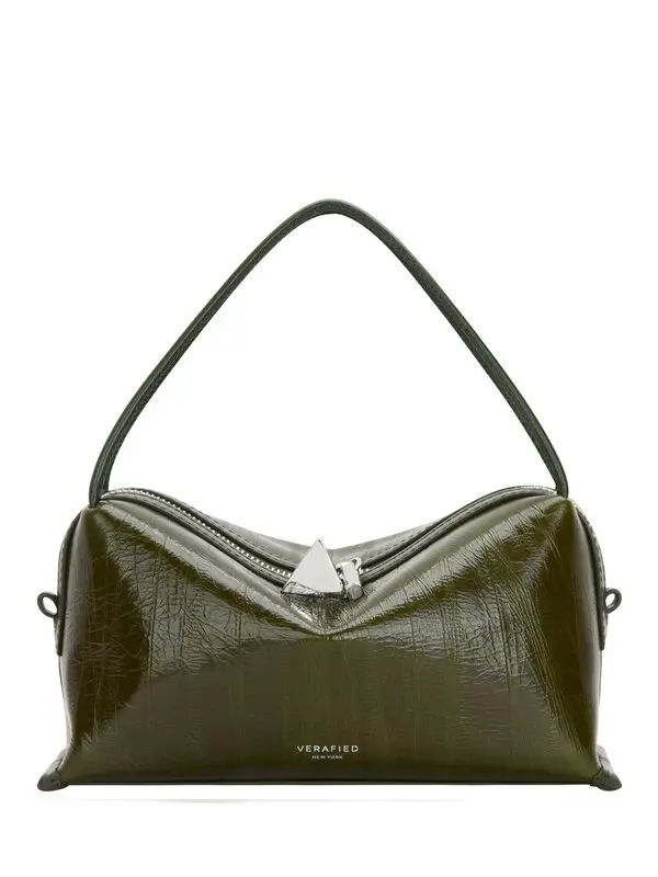 VERAFIED Leather Handbag - Olive