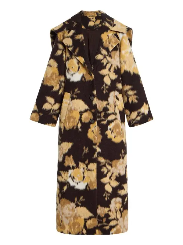 Cult Gaia Linden Floral Felt Coat - Multi