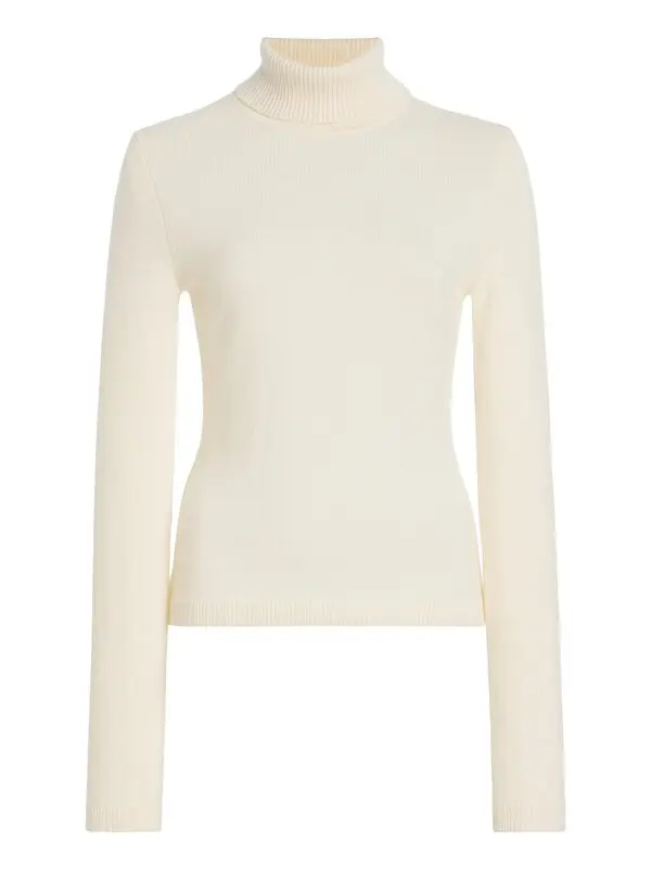 Cult Gaia Alice Wool-cashmere Turtleneck Sweater - Ivory