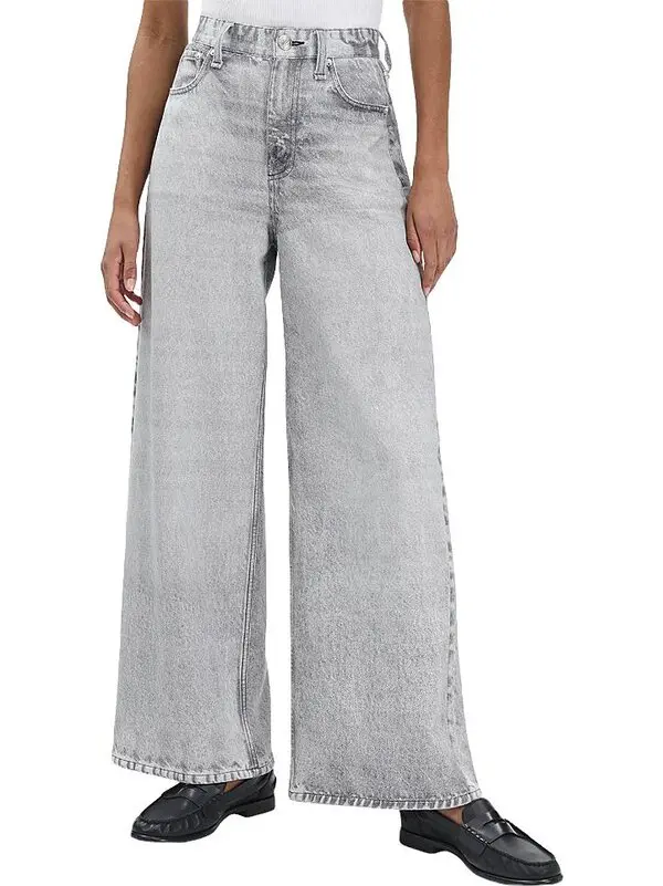 Rag & Bone Miramar Sofie Wide Leg Jeans - Icey Gray