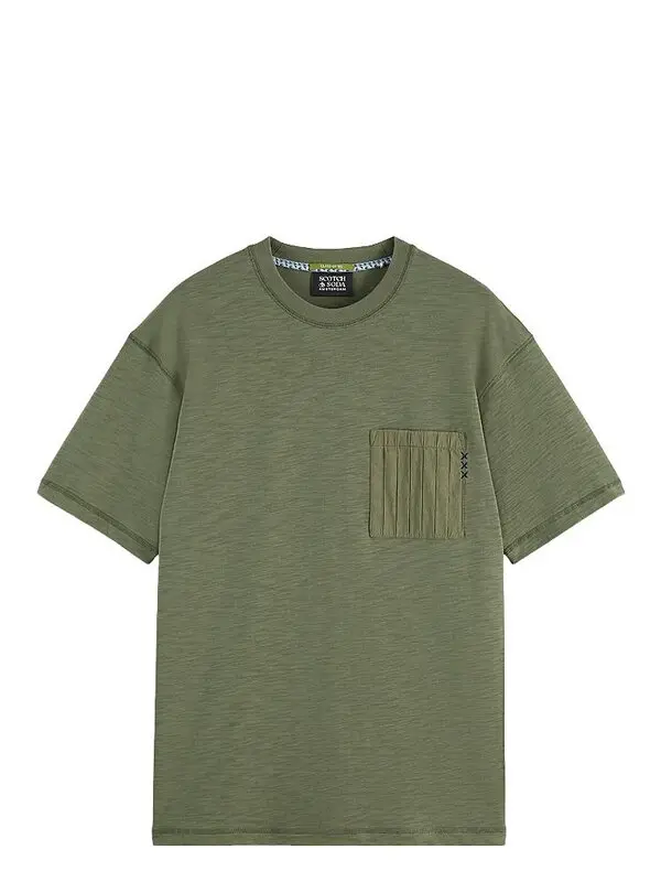 Scotch & Soda Relaxed Fit Cotton Tee - Thyme