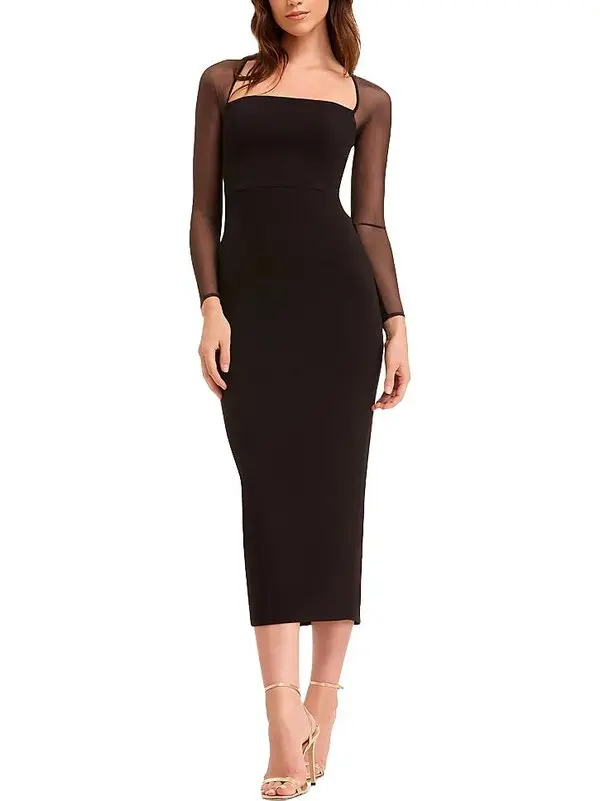 Dress The Population Maxine Midi Dress - Black