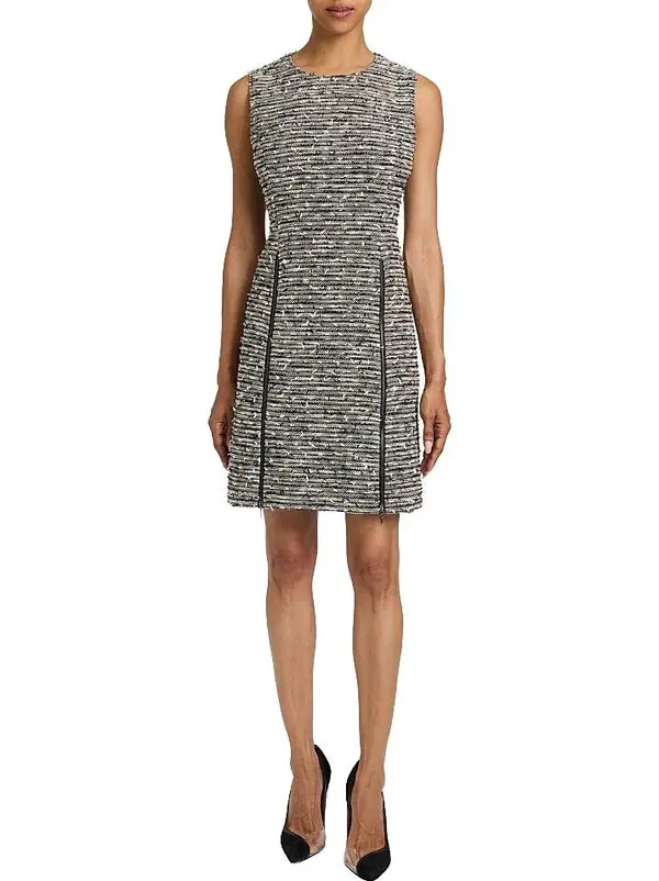 Santorelli Ida Modern Tweed Shift Dress - Sandstone