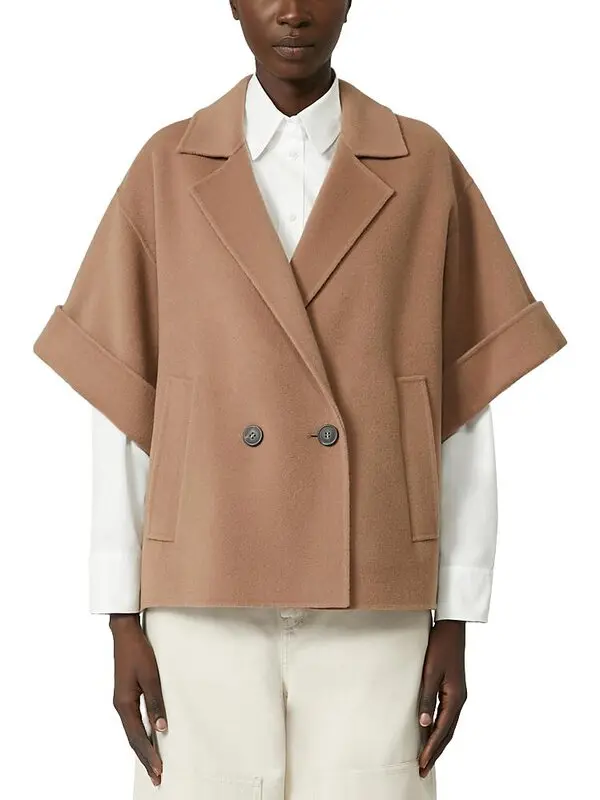 Max Mara Pera Wool Short Jacket - Light Brown