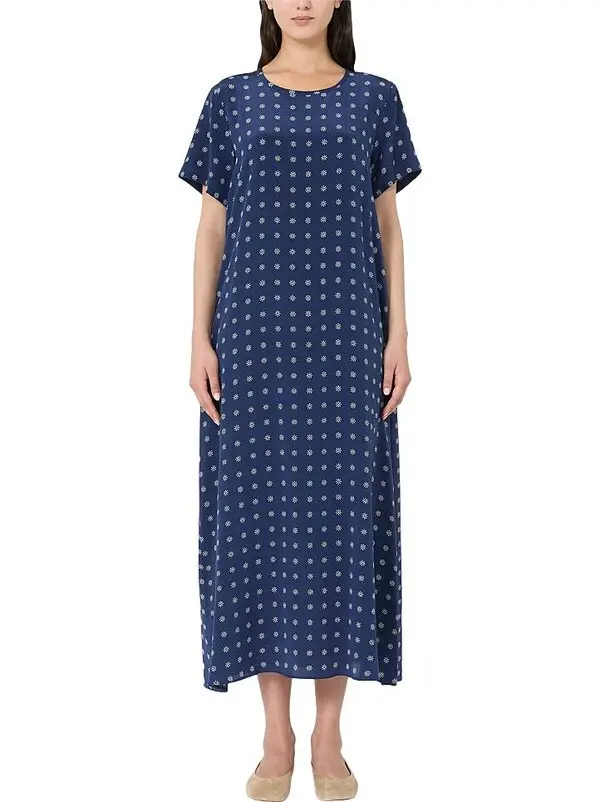 Max Mara Revere Silk Dress - Navy
