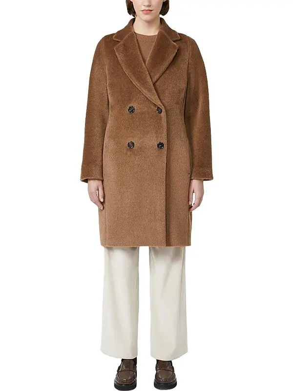 Max Mara Roseto Double Breasted Coat - Camel