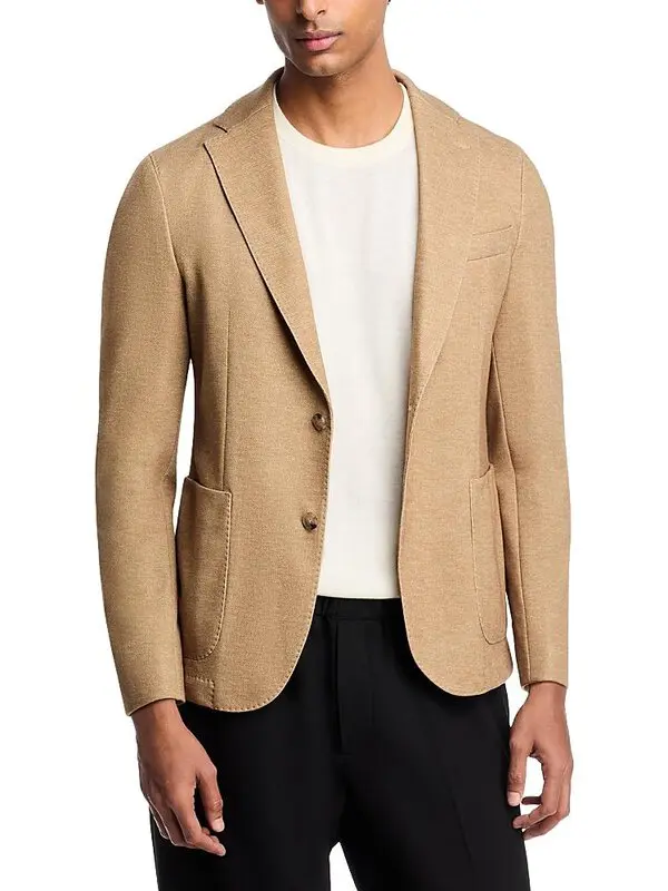 Hugo Boss Hanry Melange Jersey Slim Fit Sport Coat - Medium Beige