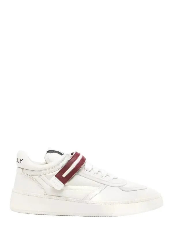 Bally Leather Sneakers With Logo Patch - Neutrals