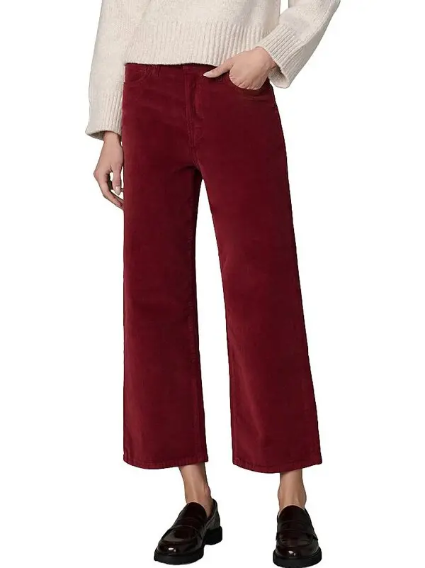 Joe's Jeans The Blake Cropped Wide Leg Jeans - Syrah
