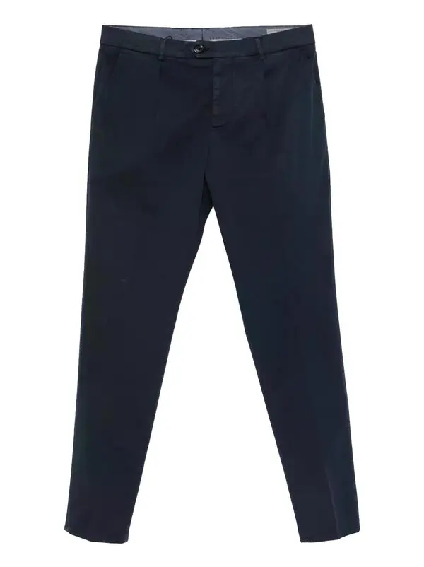 Brunello Cucinelli Pleated Chinos - Blue