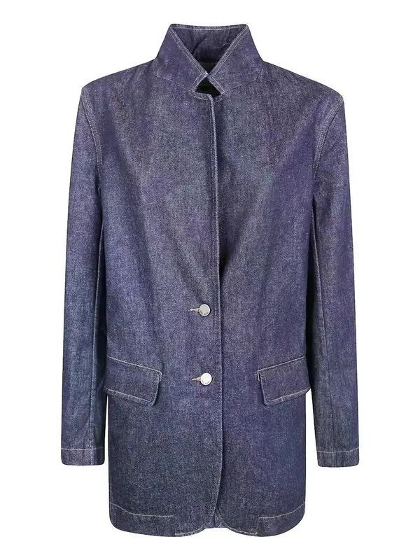 UMA WANG Long-sleeved Blazer - Blue
