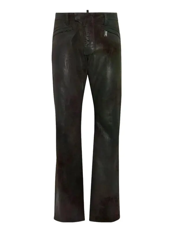 Dsquared2 Leather Trousers - Brown