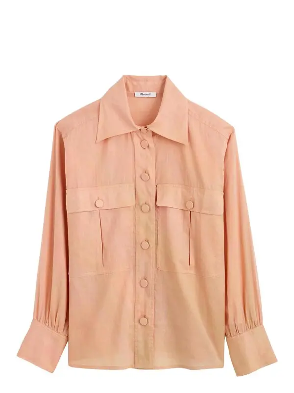 Madewell Utility-pocket Button-up Shirt - Antique Coral