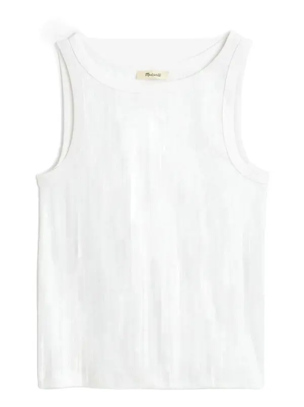 Madewell Regenerative Cotton High-neck Tank - White