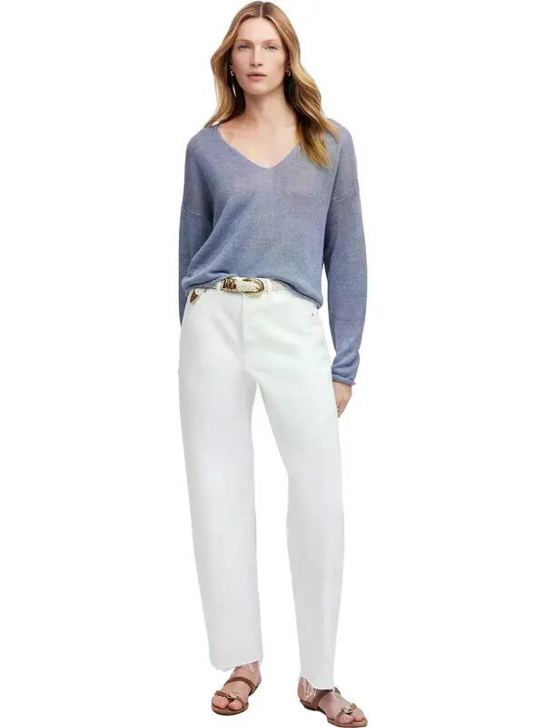 Madewell Pieced Barrel-leg Jeans - Tile White