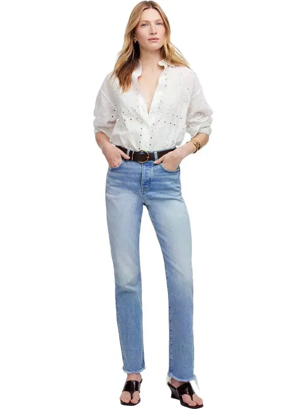 Madewell The Tall '90s Straight Jean - Hallstead Wash
