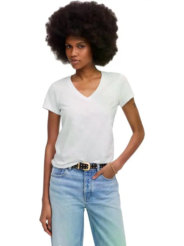Madewell Slub Perfect V-neck Tee - White