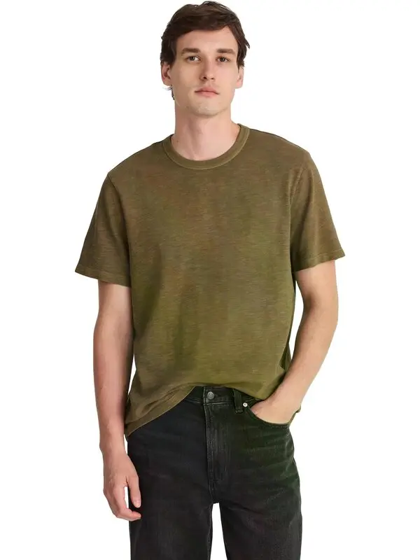 Madewell Heavyweight Slub Cotton Tee - Woodland Brown